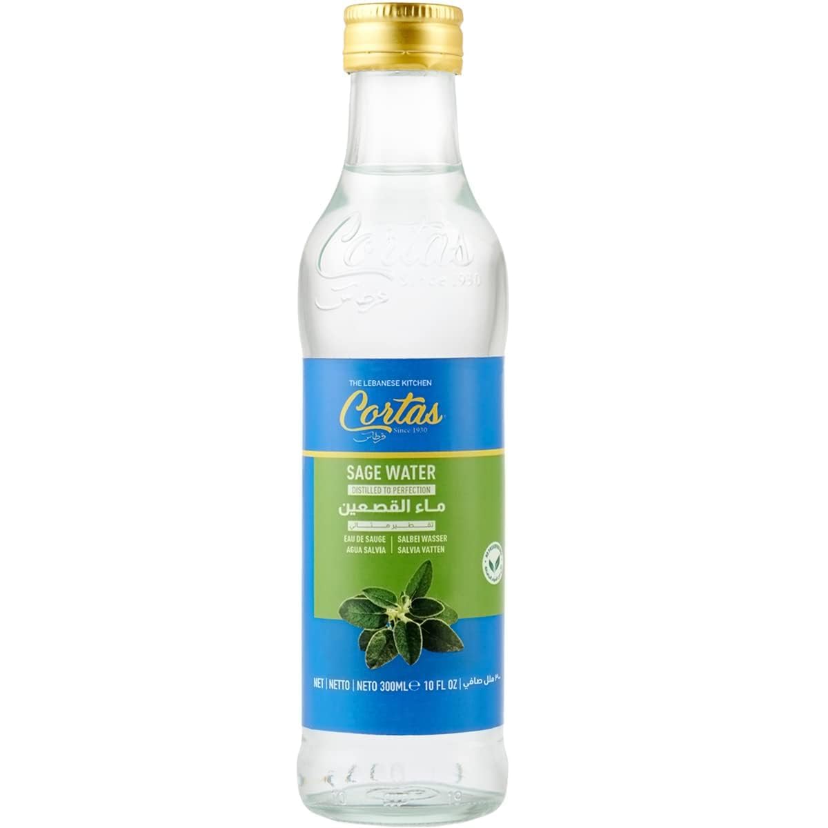 Cortas Sage Water Distilled to Perfection, 300ml (10 fl. oz) (Pack of ...
