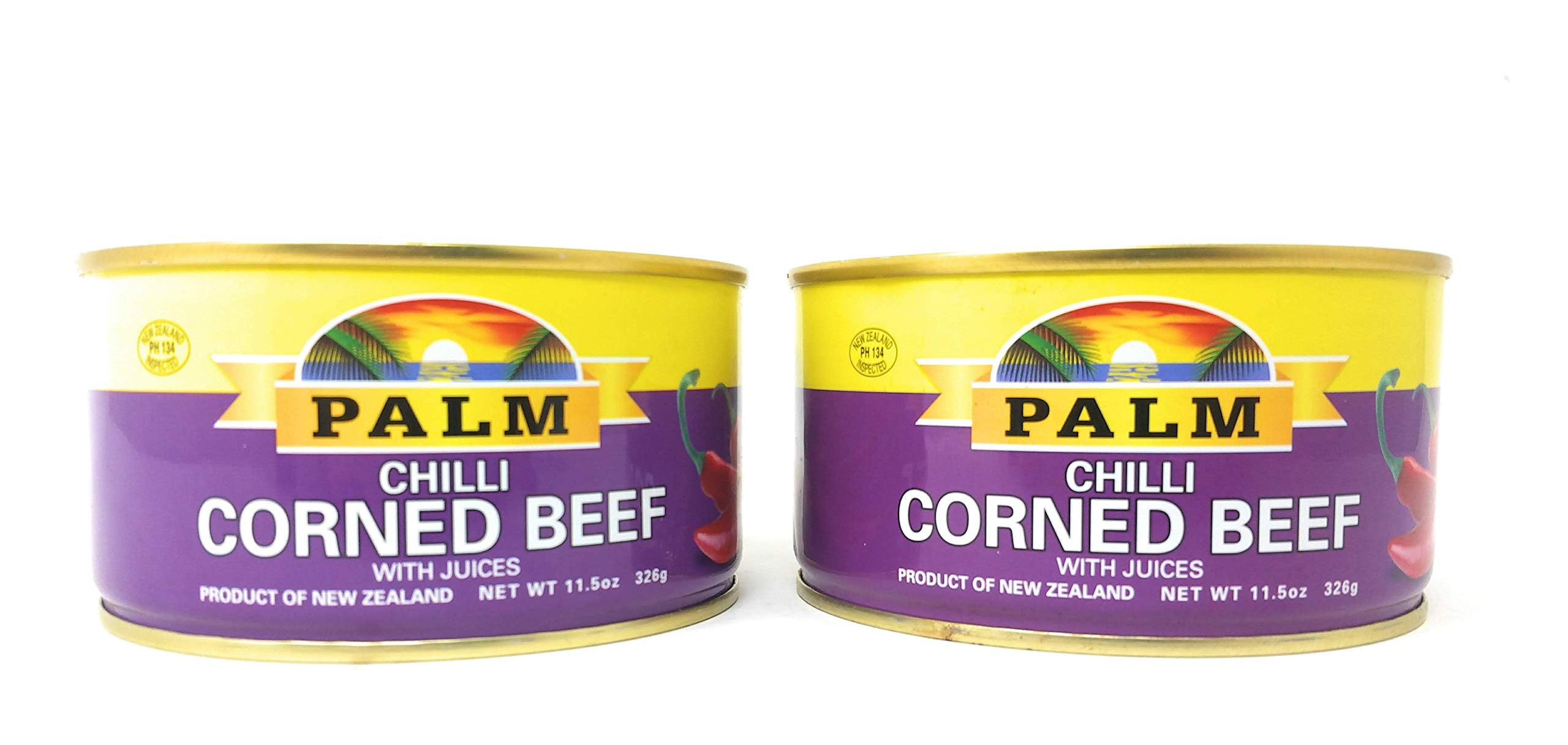 Palm Corned Beef Chilli Flavored with Juices 326g, 2 Pack – Mahaekart LLC