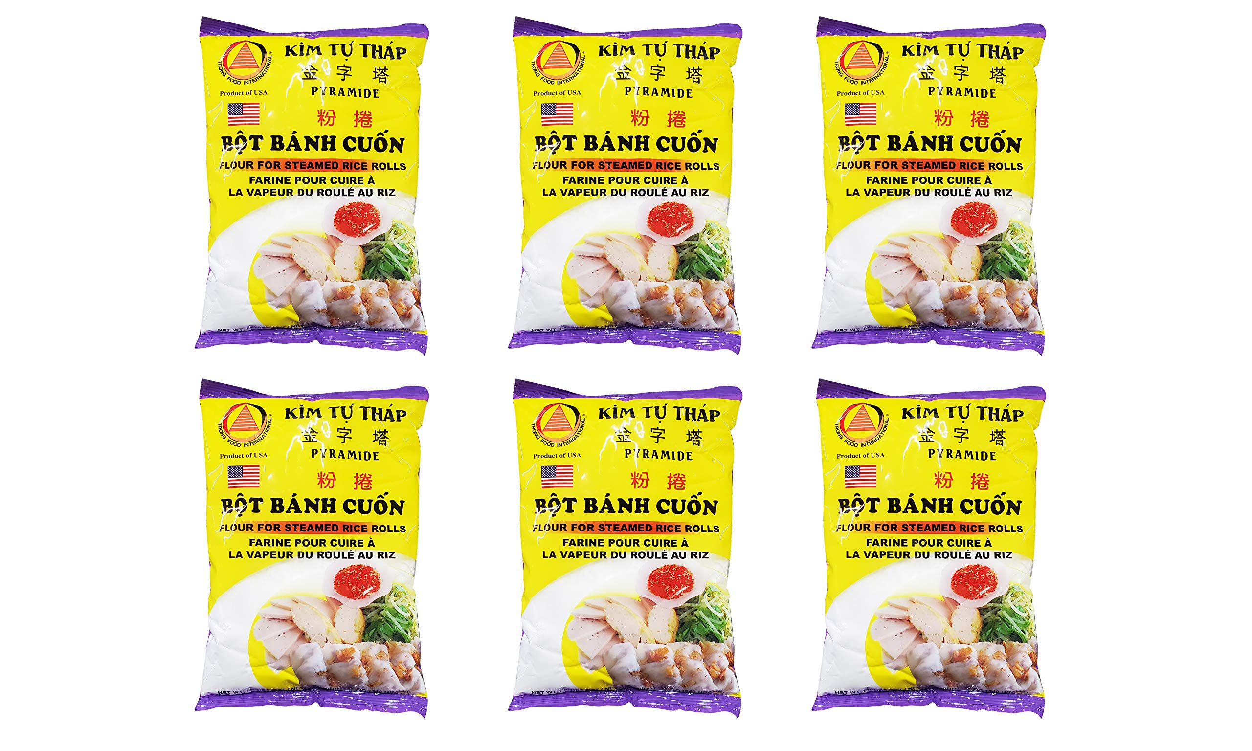 Kim Tu Thap Pyramide Bot Banh Cuon - Flour for Steamed Rice Rolls (6 P ...