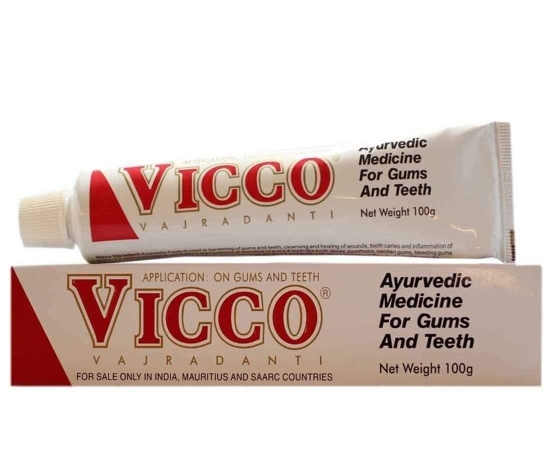 Vicco Vajradanti ToothPaste 200gm Ayurvedic For Gum and Teeth (Pack of ...